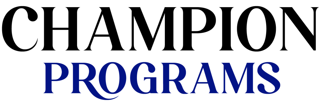 Champion Programs – Programs that make a Positive and Sustainable ...